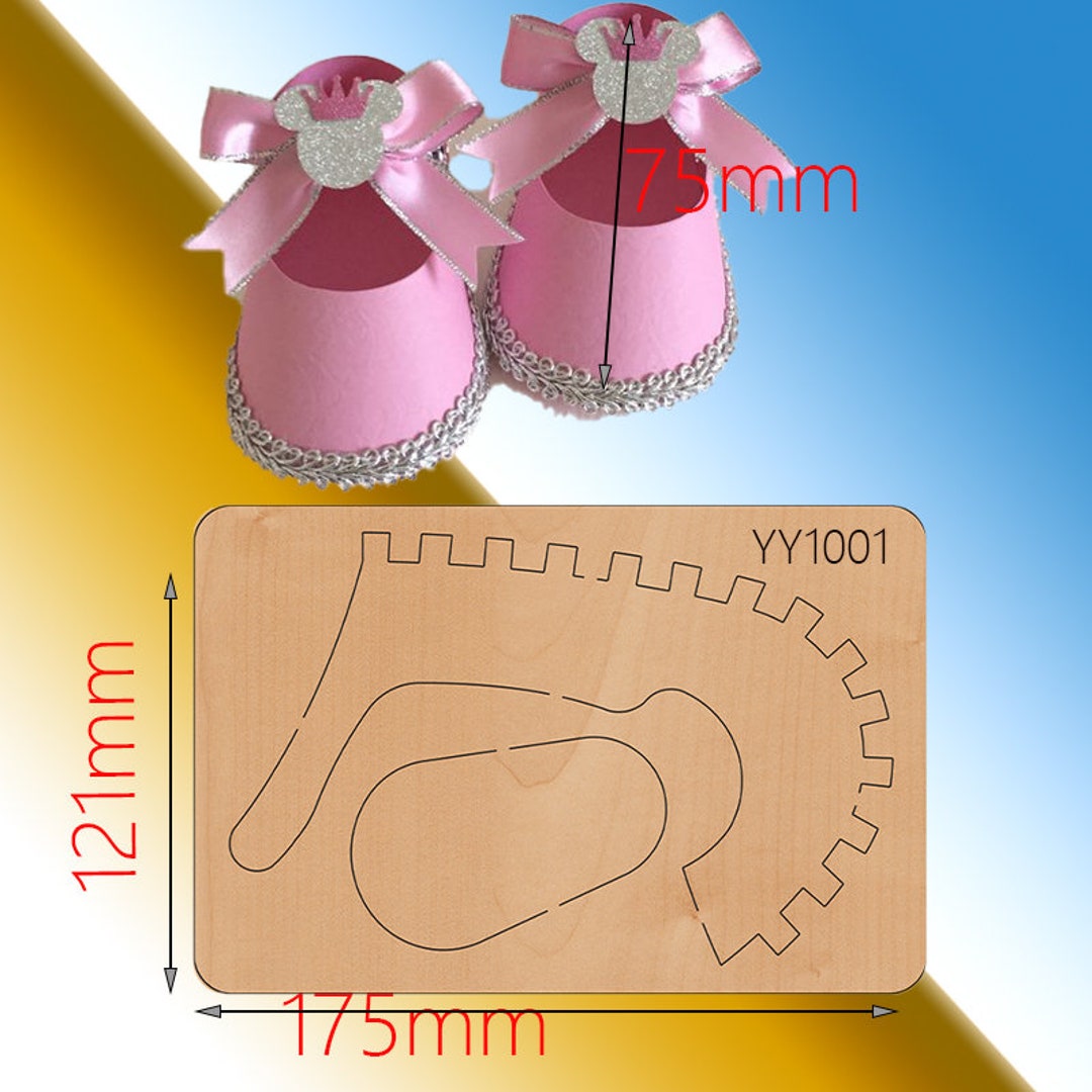 Wooden Die-cutting Process Small Cloth Shoe Knife Mold YY1001 Mini Shoe ...