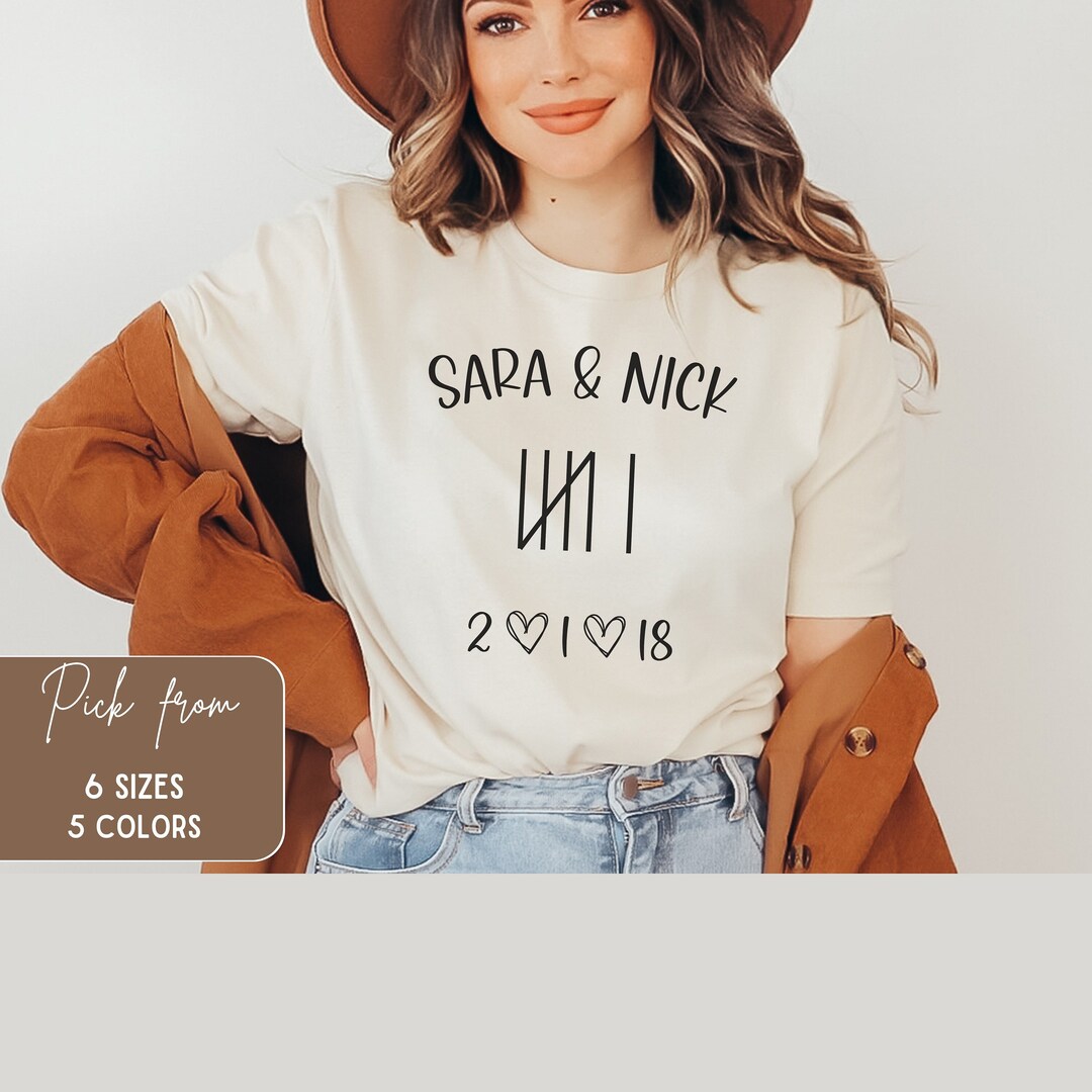 Personalized Name 6th Anniversary Shirt Ts For Couple Funny