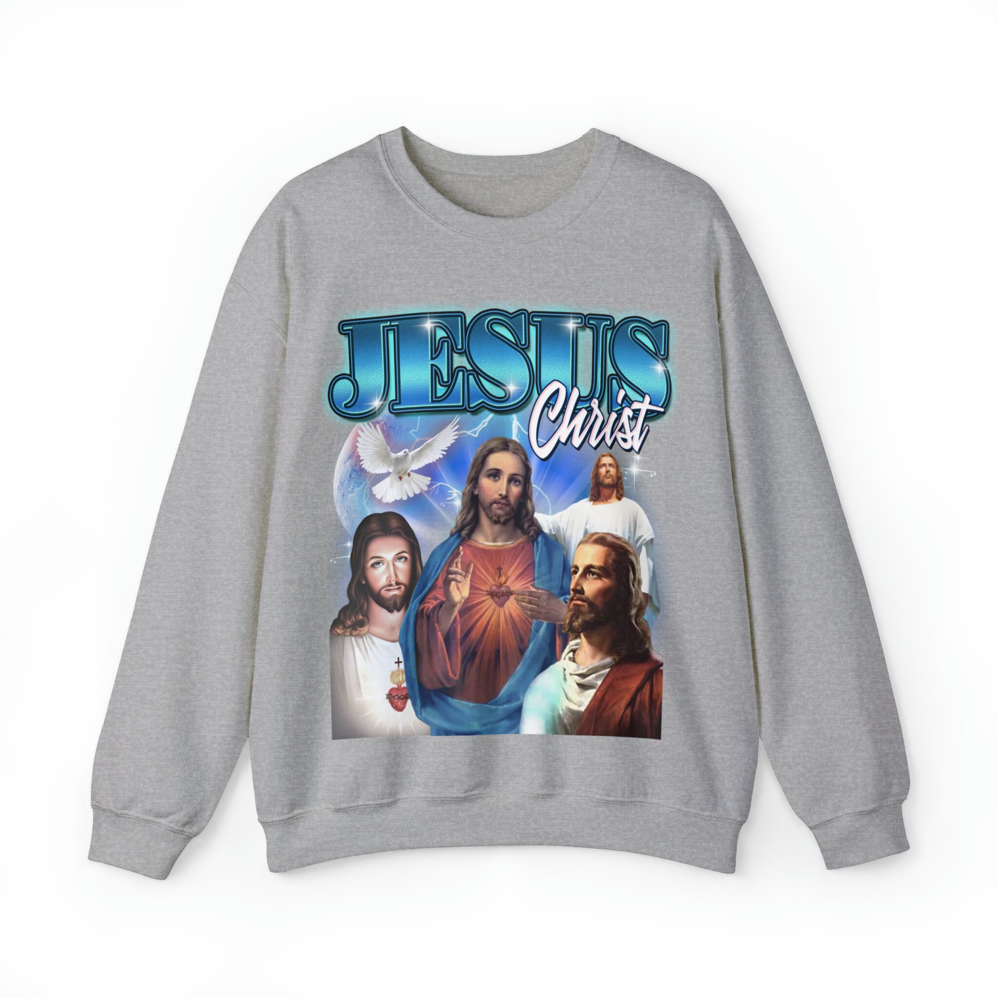 Jesus Christ Vintage 90s Bootleg Fan Sweatshirt, Happy Birthday Jesus ...