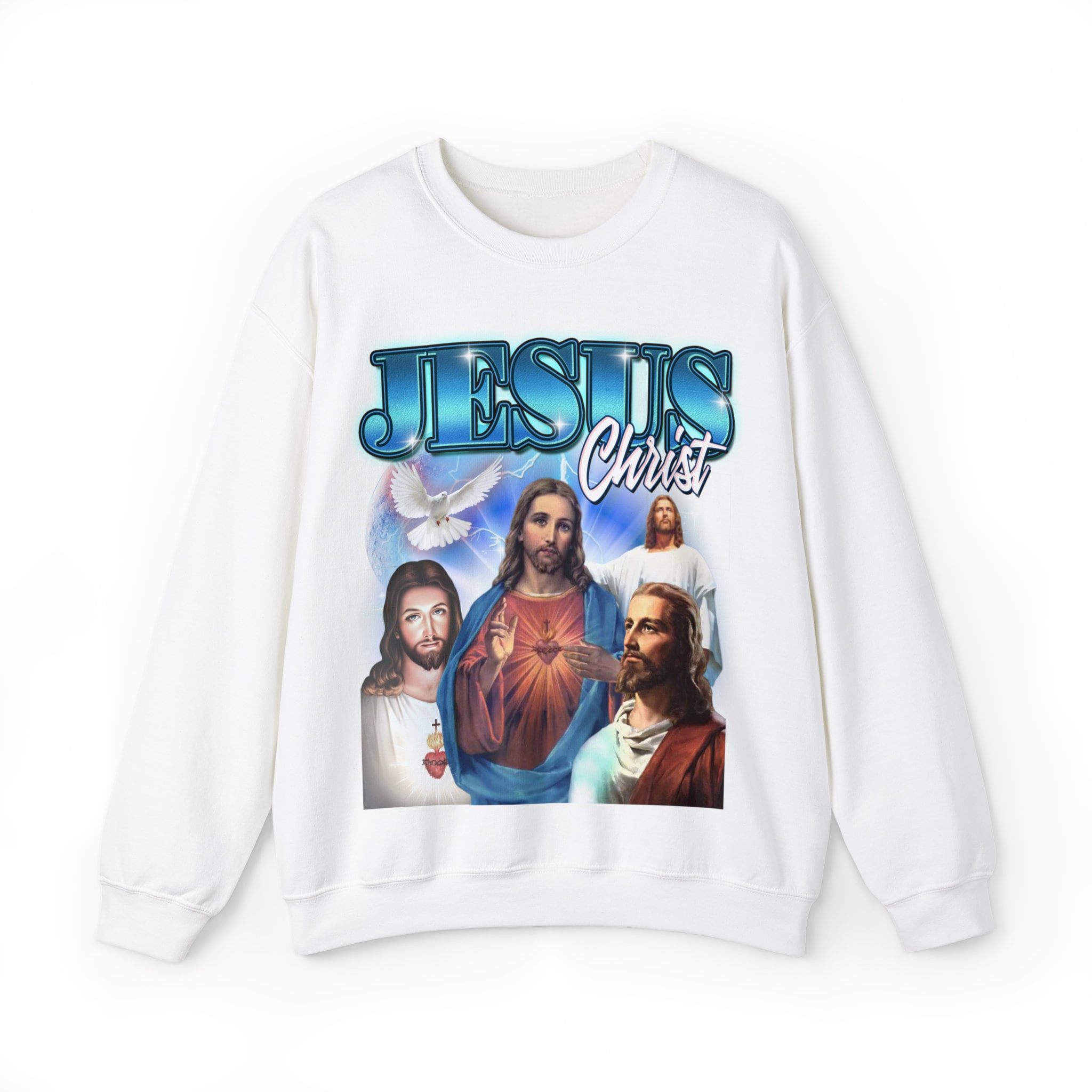 Jesus Christ Vintage 90s Bootleg Fan Sweatshirt, Happy Birthday Jesus ...