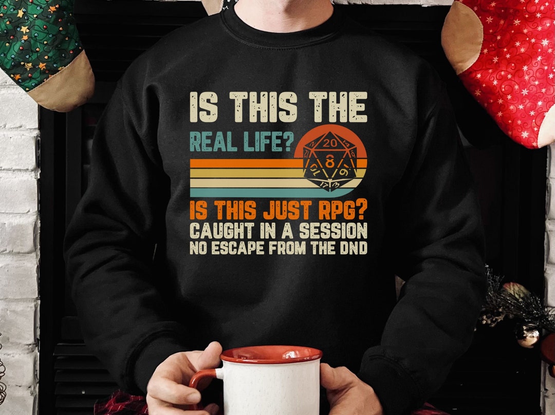 Dungeons and Dragons Sweater, RPG Funny Song Sweatshirt | Video Game ...