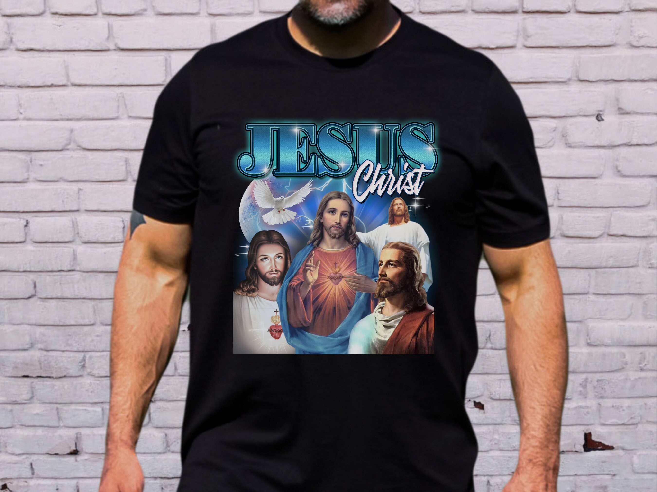 Jesus Christ Vintage 90s Bootleg Fan Tshirt, Happy Birthday Jesus Tee ...