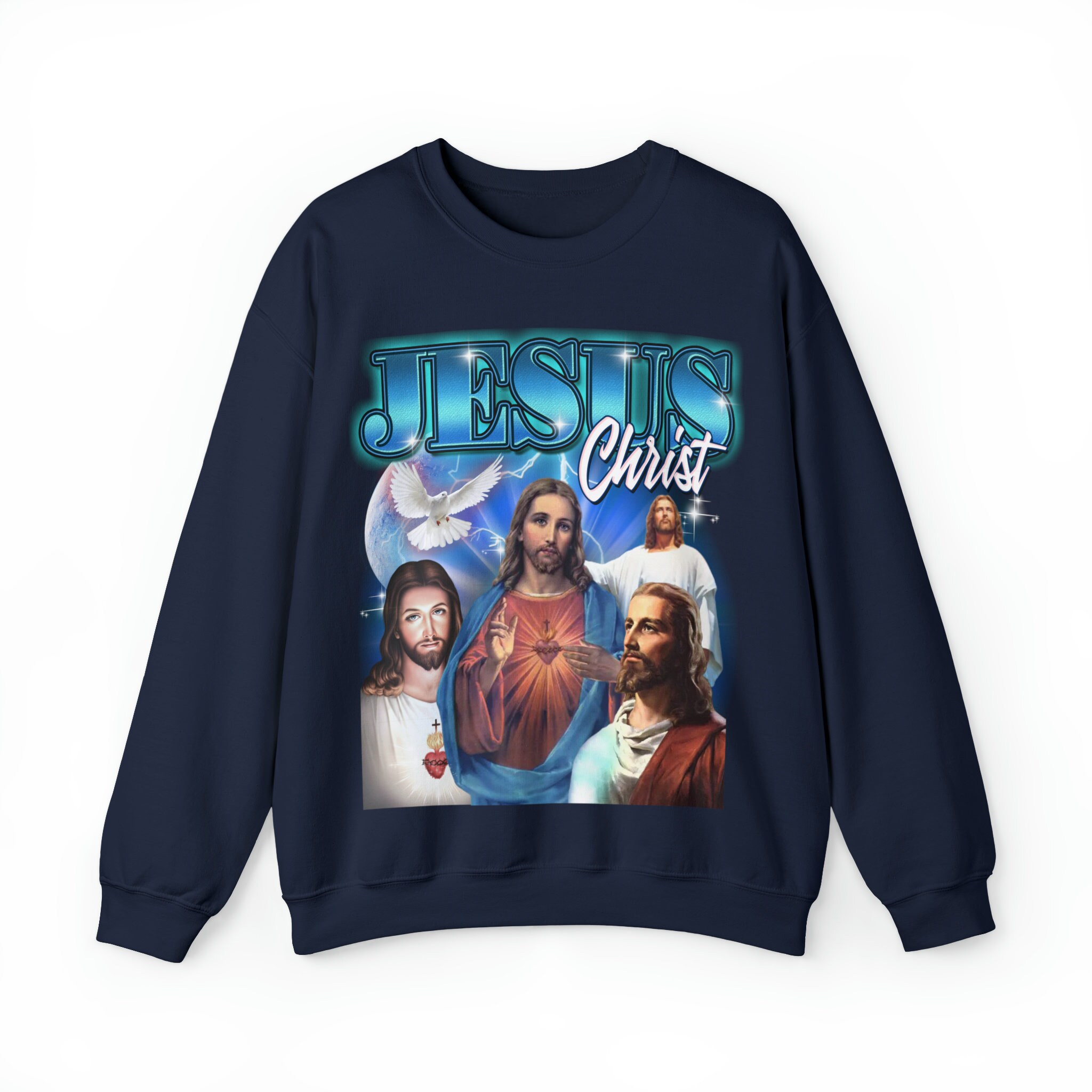 Jesus Christ Vintage 90s Bootleg Fan Sweatshirt, Happy Birthday Jesus ...