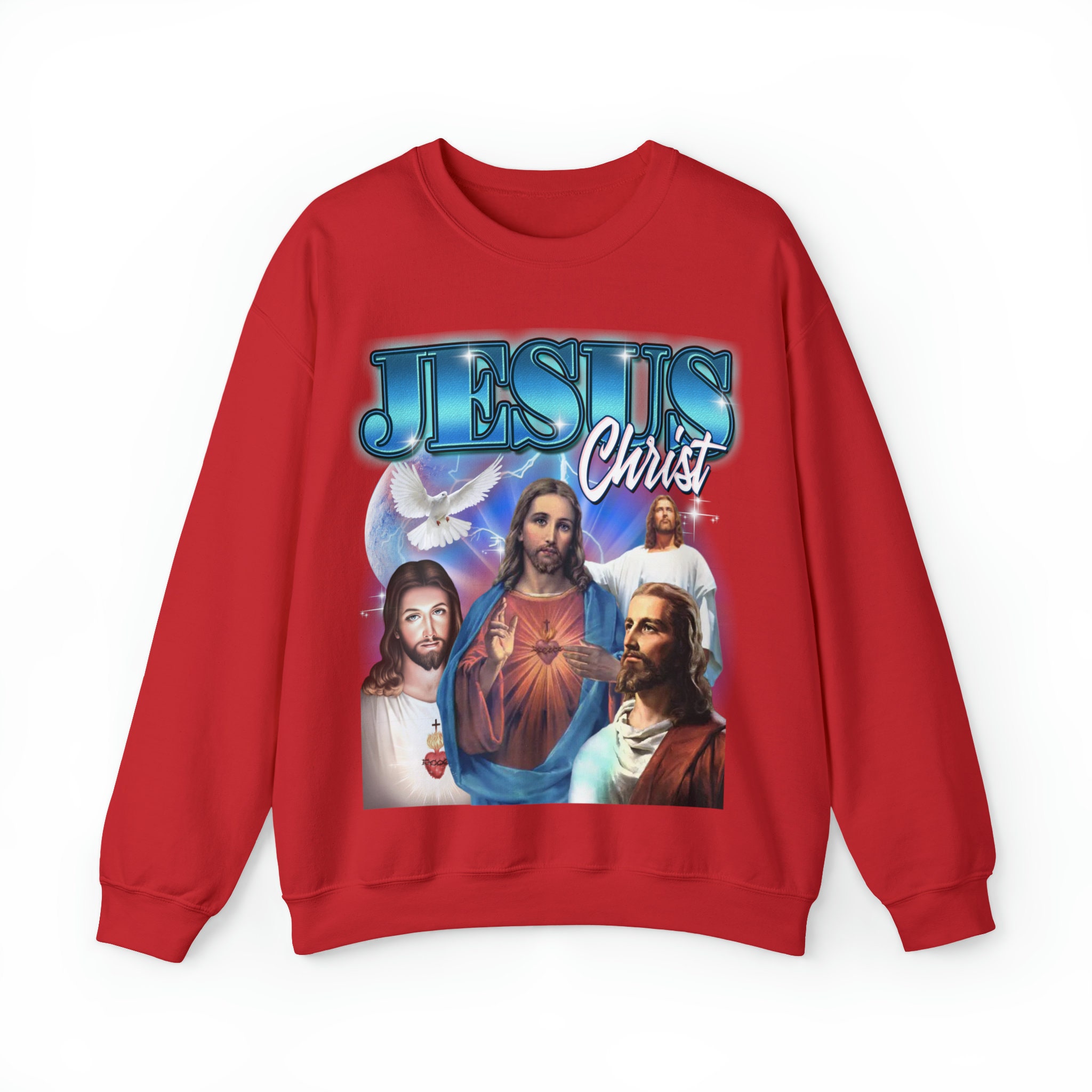 Jesus Christ Vintage 90s Bootleg Fan Sweatshirt, Happy Birthday Jesus ...