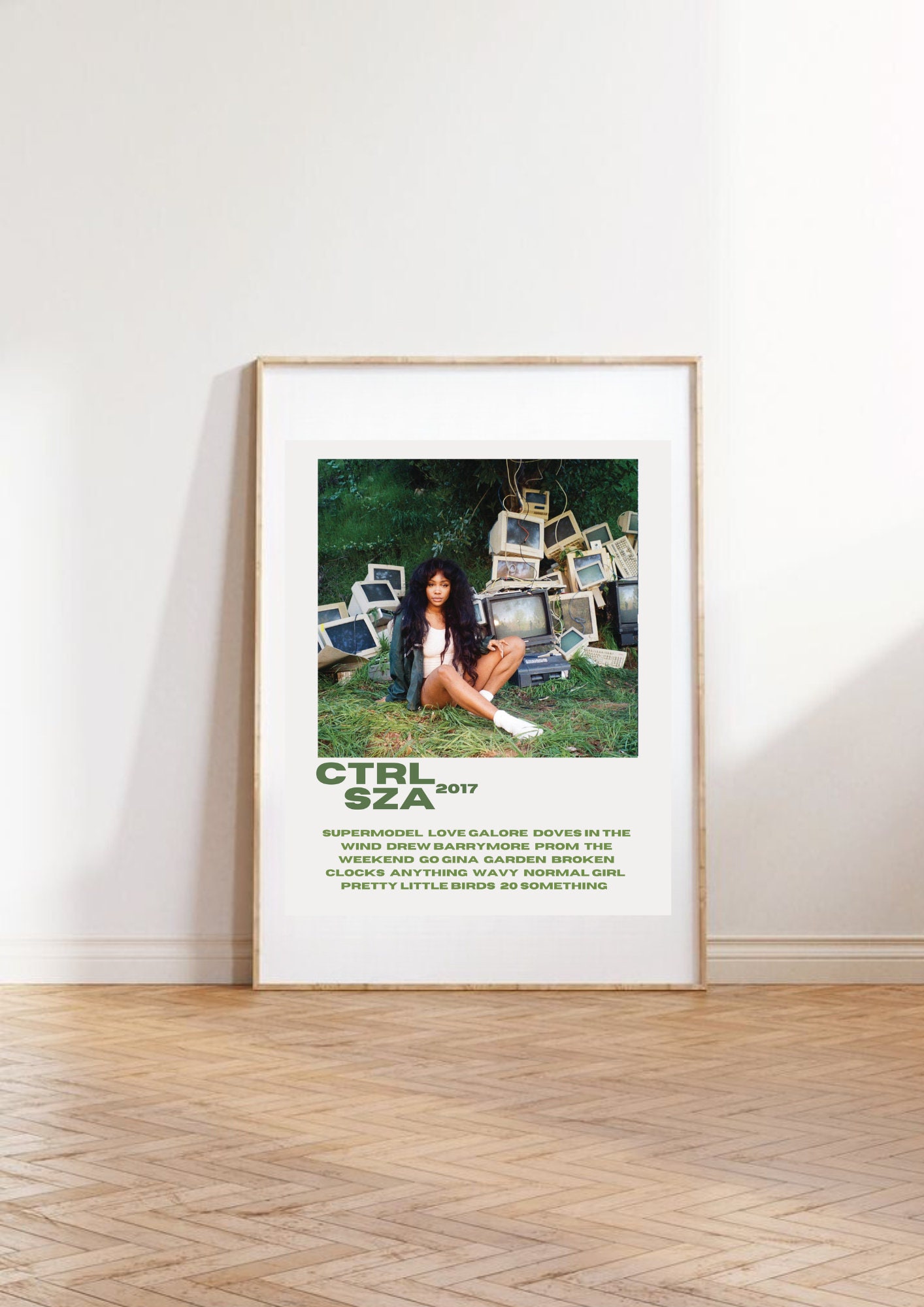 2 Piece Wall Art SZA Retro Bundle Poster Digital Artwork CTRL SOS Album ...