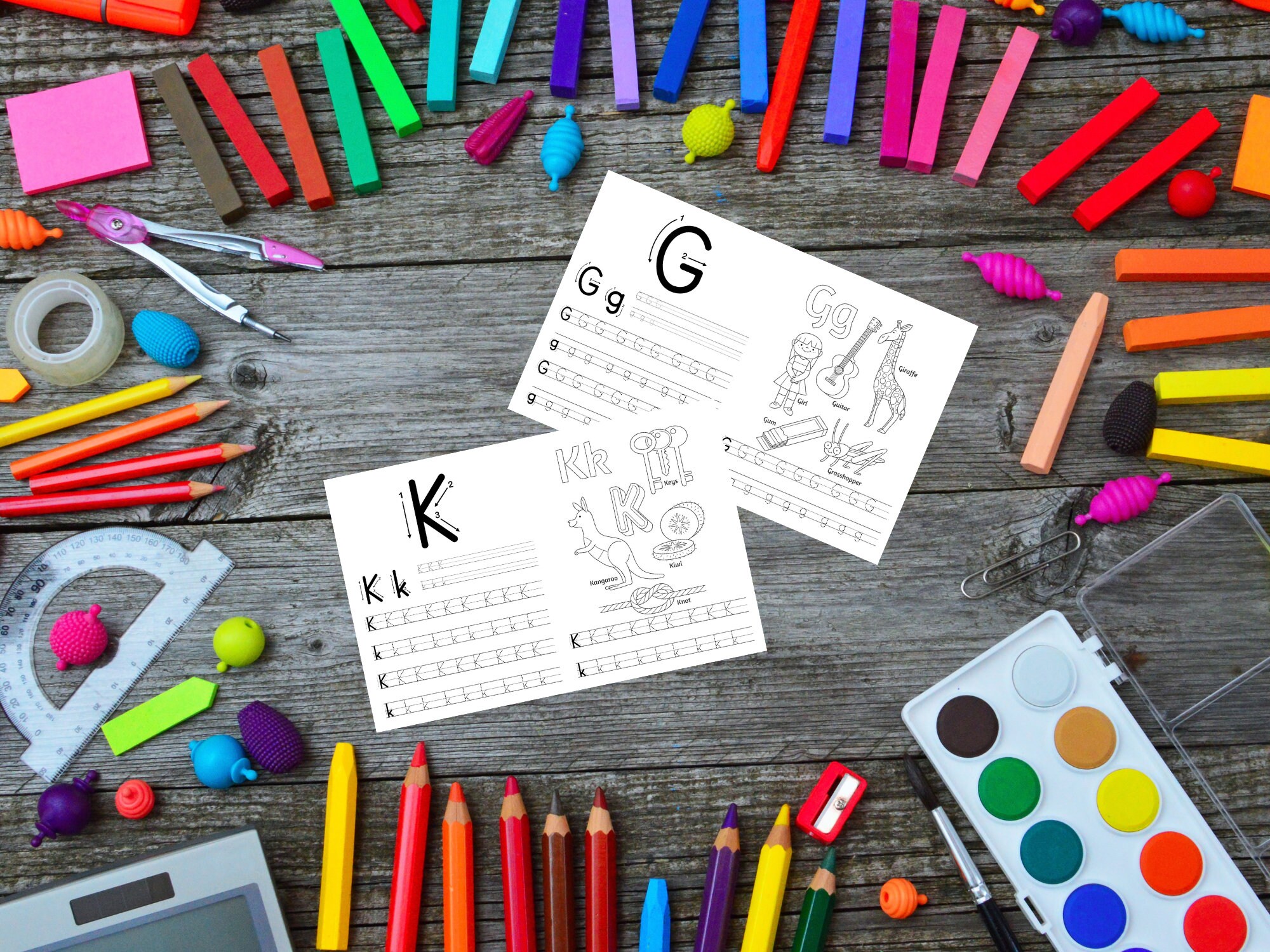 Traceable Alphabet Coloring Page Pre-k Kindergarten Homeschool - Etsy