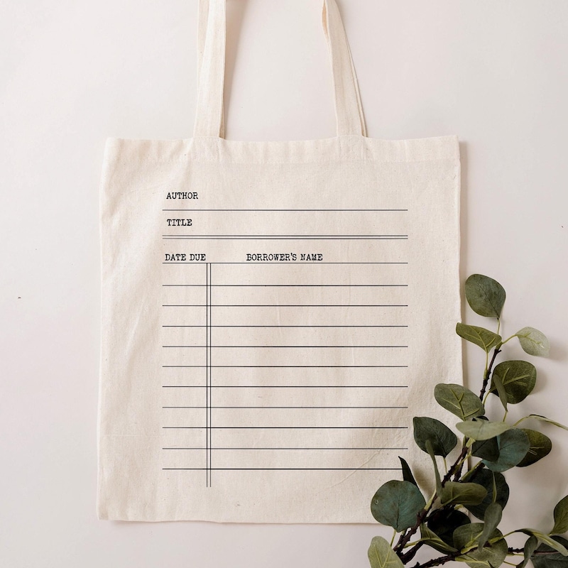 Library Book Bag - Etsy