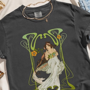 Women's Boho Tee Comfort Colors Shirt, Art Nouveau Tshirt, Art Deco ...