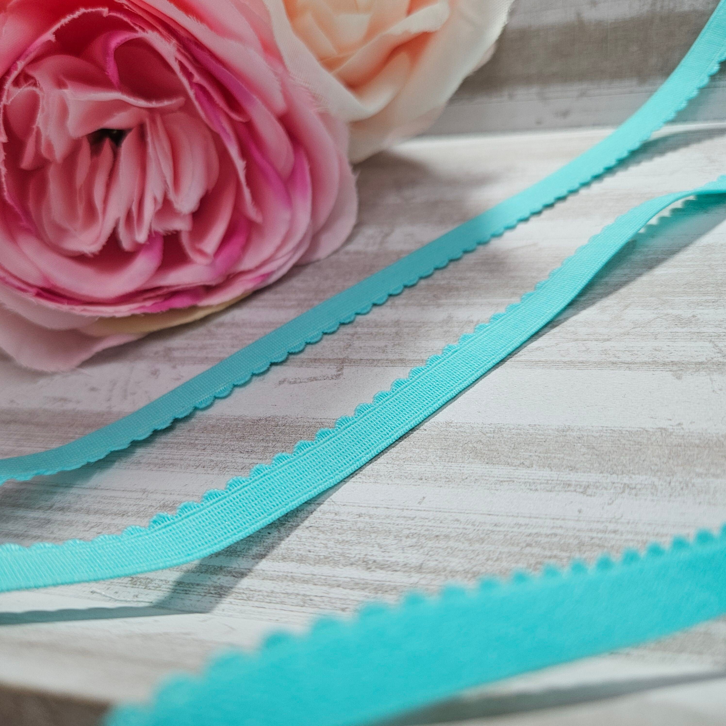 Decorative Braid With Scalloped Edge Turquoise Blue / Elastic for ...
