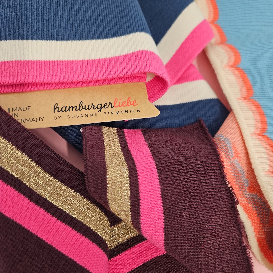 CUFF ME COLLEGE Bio-Bündchen Albstoffe Fertigbündchen bx Bio Organic ...