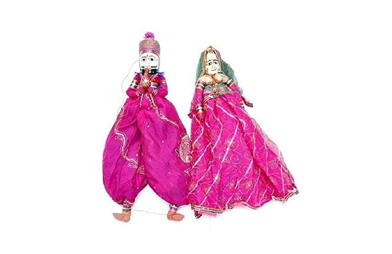 Traditional Handcrafted Rajasthani Wood Folk Puppets Aka Kathputli Aka ...