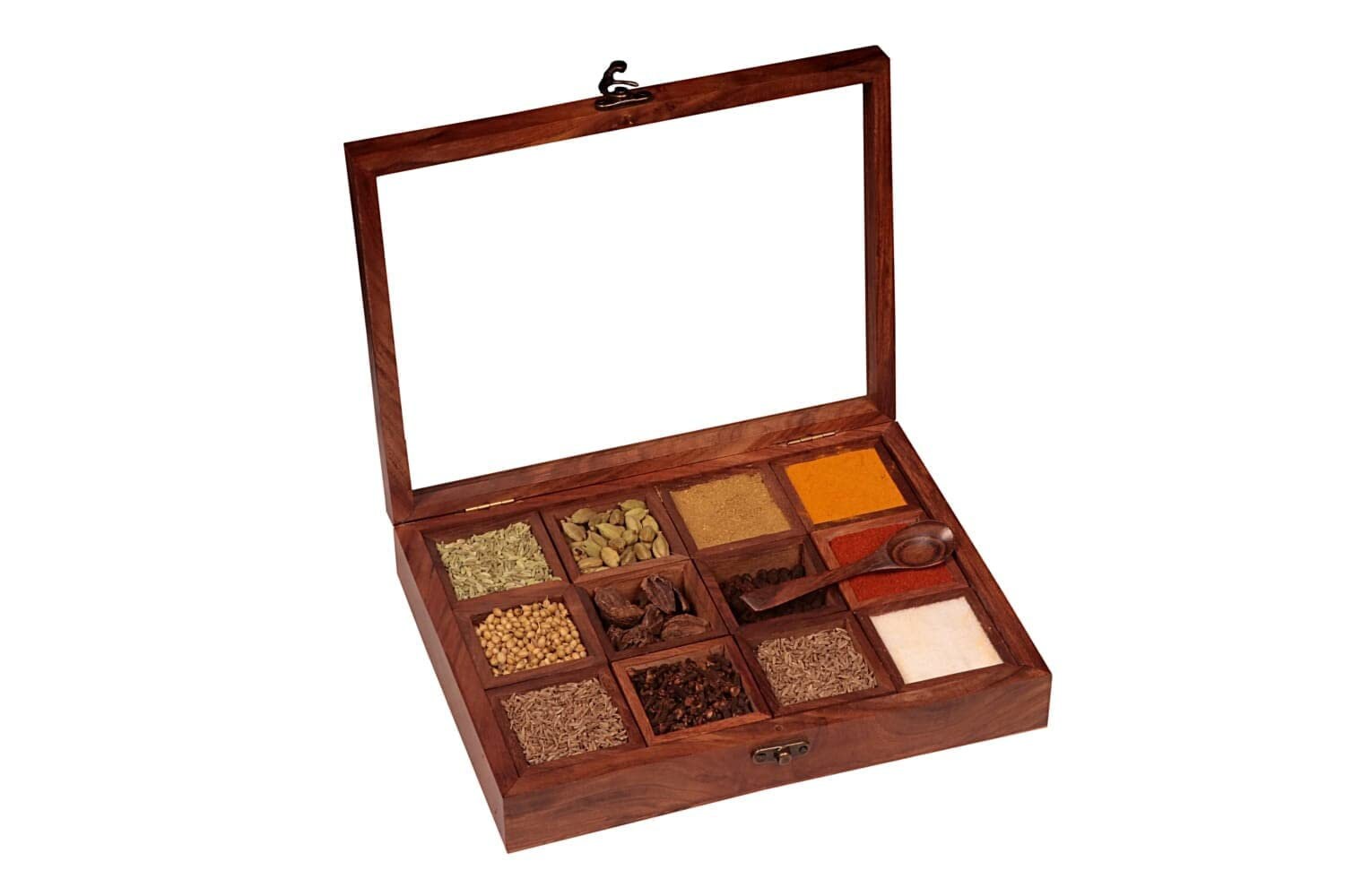 Jaipurihandicraft Art Wooden Spice Box for Kitchen Spice Box for ...