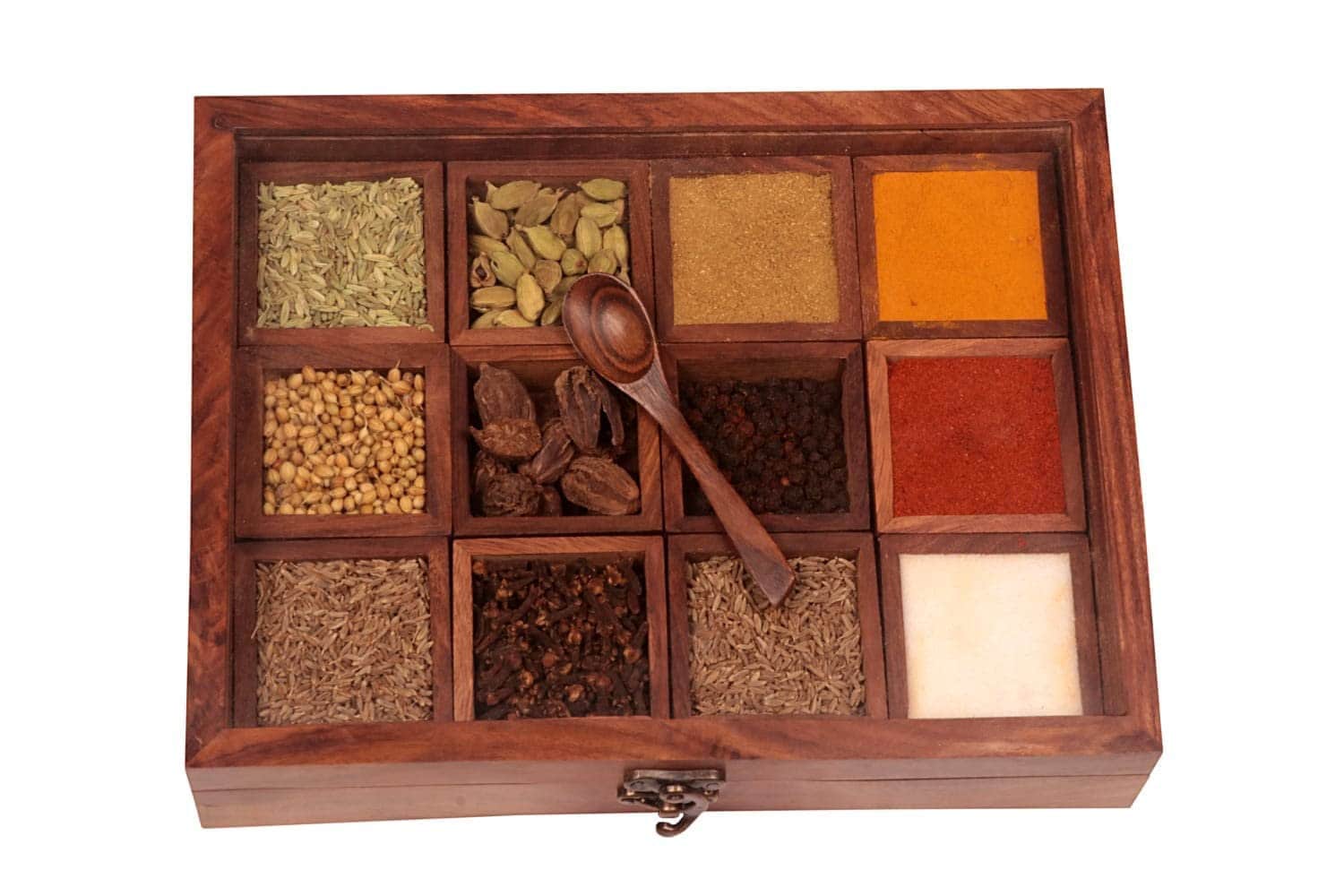 Jaipurihandicraft Art Wooden Spice Box for Kitchen Spice Box for ...