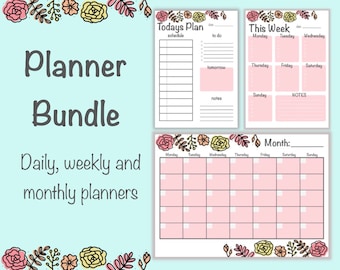 Daily and Weekly Digital Planners - Etsy