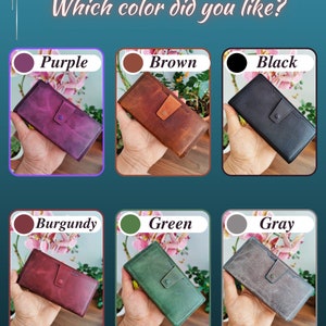 Personalized Wallet, Phone Case Wallet and Handbag, Geniune Leather ...