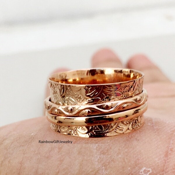 Copper Spinner Rings - Etsy