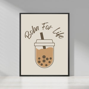 Boba, Milk Tea, Printable, Artwork, Digital Download - Etsy