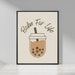 Boba, Milk Tea, Printable, Artwork, Digital Download - Etsy