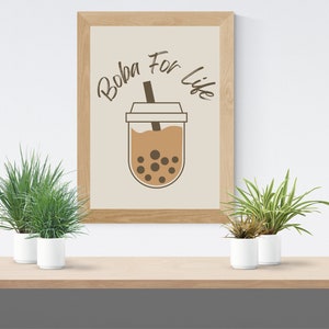 Boba, Milk Tea, Printable, Artwork, Digital Download - Etsy