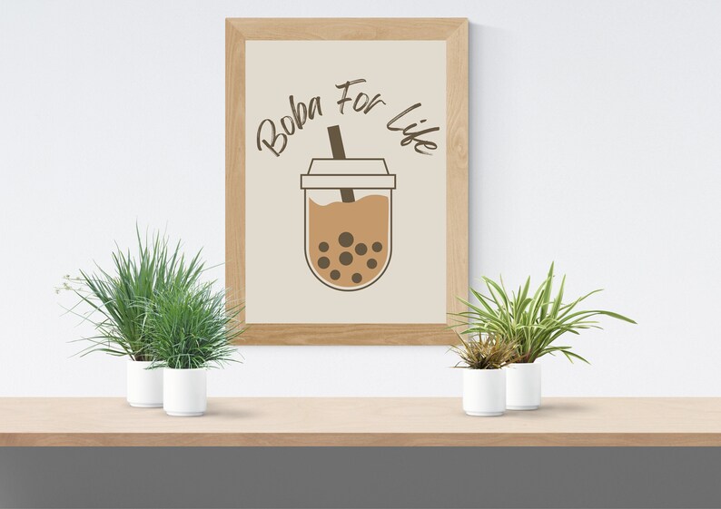 Boba, Milk Tea, Printable, Artwork, Digital Download - Etsy