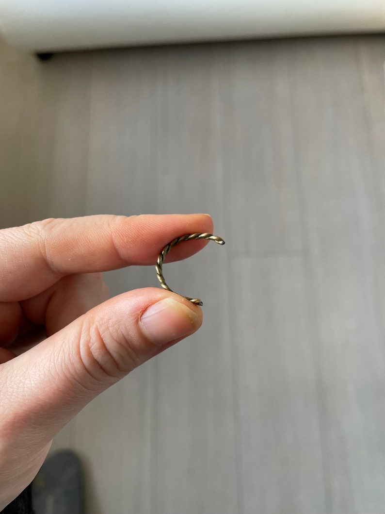 Braids Nose Bridge Cuff, No Piercing Nose Cuff, Fake Nose Ring, Pearl ...