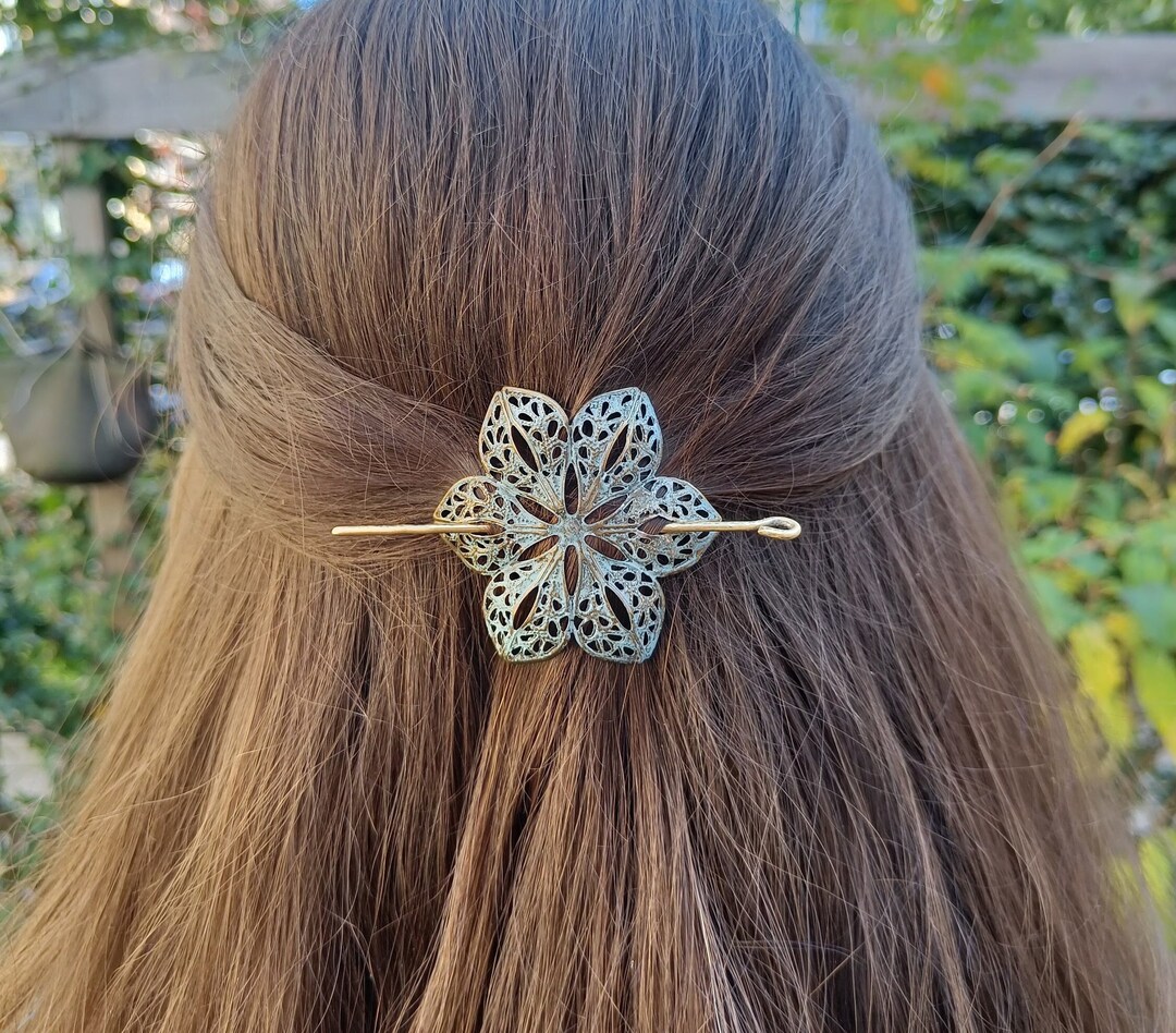HANDMADE Vintage Hair Pin, Vintage Hair Clip, Vintage Flower Hair Pin ...