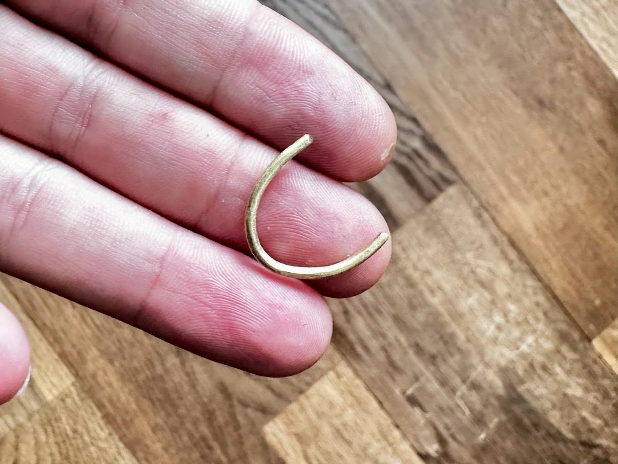 Brass Nose Bridge Cuff, No Piercing Nose Cuff, Fake Nose Ring ...