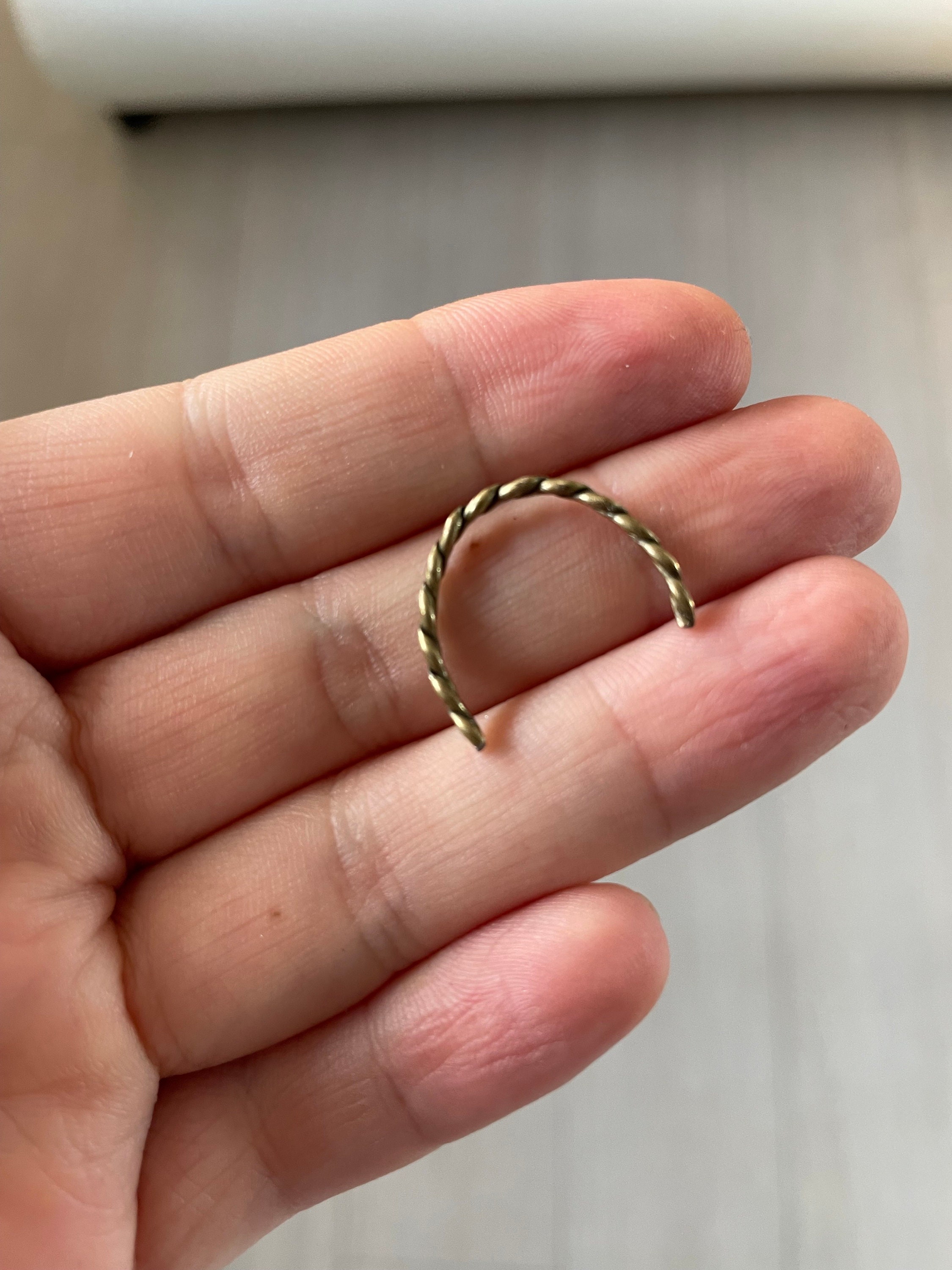 Braids Nose Bridge Cuff, No Piercing Nose Cuff, Fake Nose Ring, Pearl ...