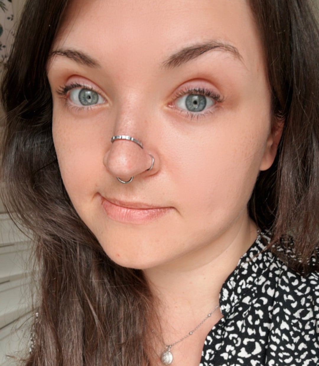 Silver Nose Bridge Cuff, No Piercing Nose Cuff, Fake Nose Ring, Pearl ...