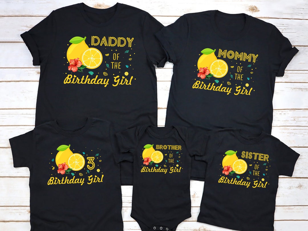 Lemonade Family Shirts Lemon Birthday Girl Party Lemonade Cute Pink ...