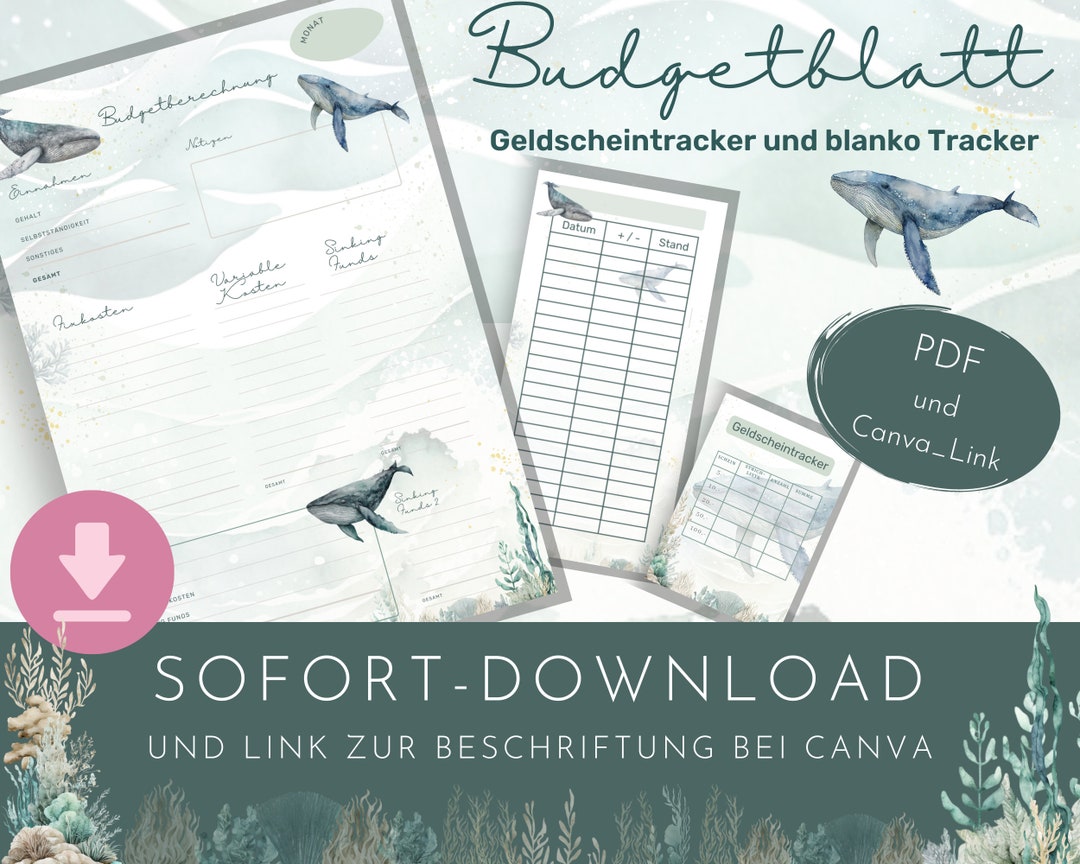 Budget Sheet, Bill Tracker and Tracker, Budgeting Tool, Budget ...