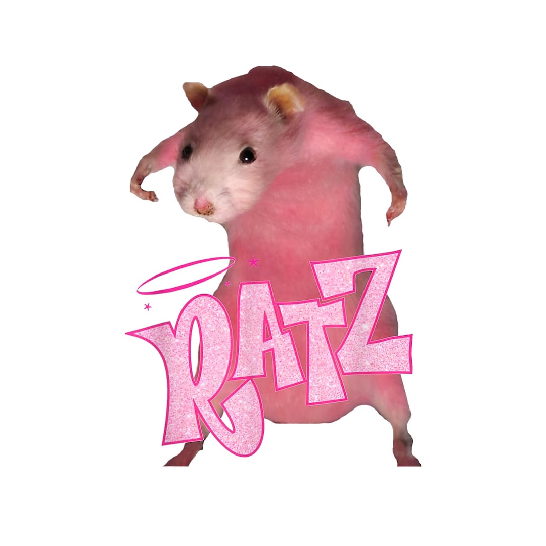 Ratz Tee Top Funny Pink Rat Meme Internet Humour PNG File - Etsy