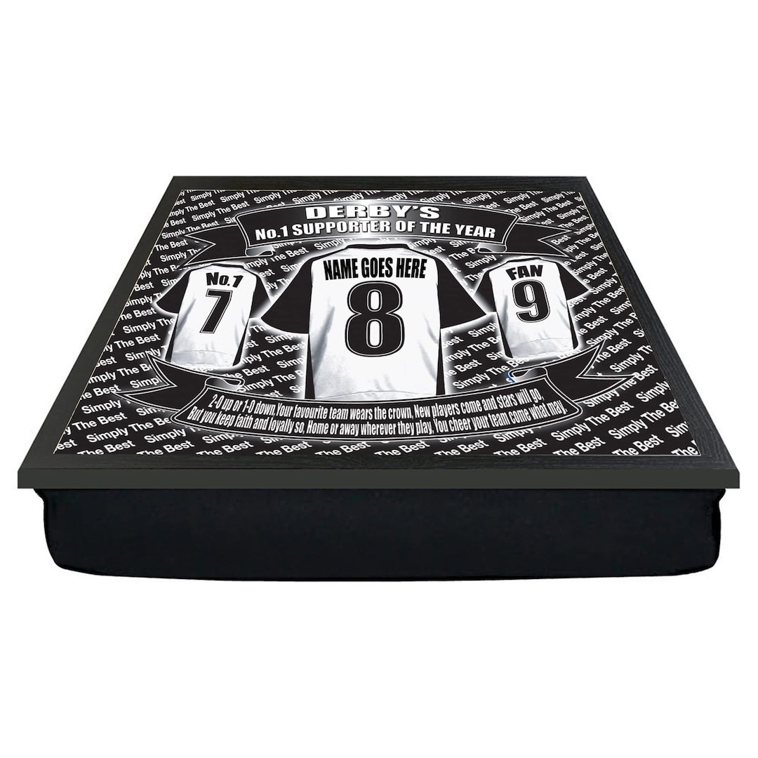 Derby Personalised Football Shirt Lap Tray Gift - Etsy