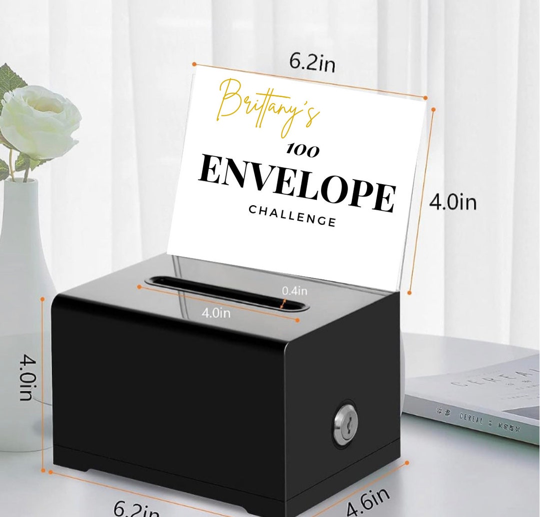 100 Savings Challenge Money Box 100 Envelope Challenge Box 100 Cash ...