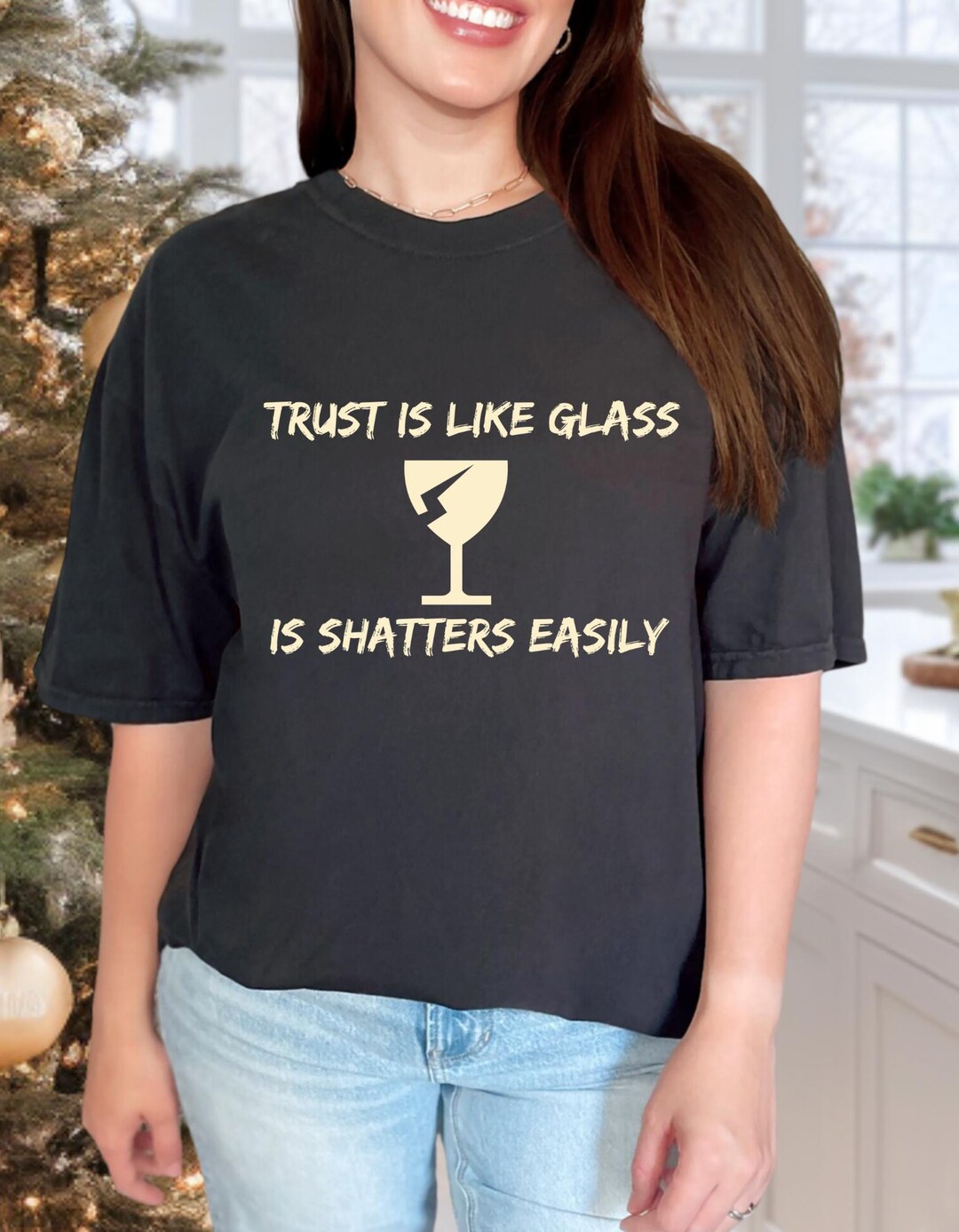 Trust is Like Glass Inspirational Quote Life Coach - Etsy