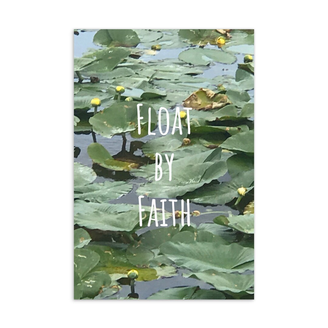 Motivational Float by Faith Postcard - Etsy