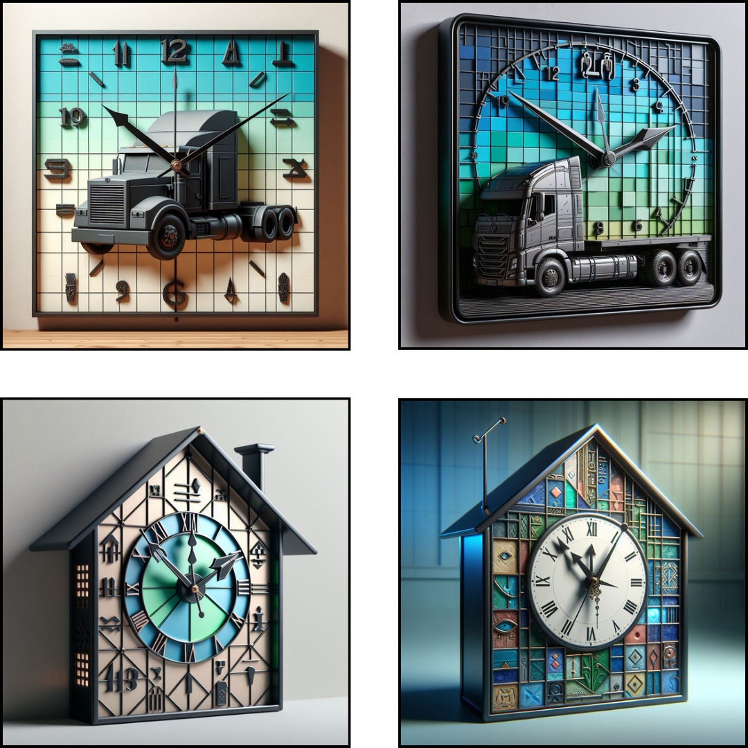 Enigmatic Clock Art Varied Clock Designs Snail Clock Dollar Clock ...