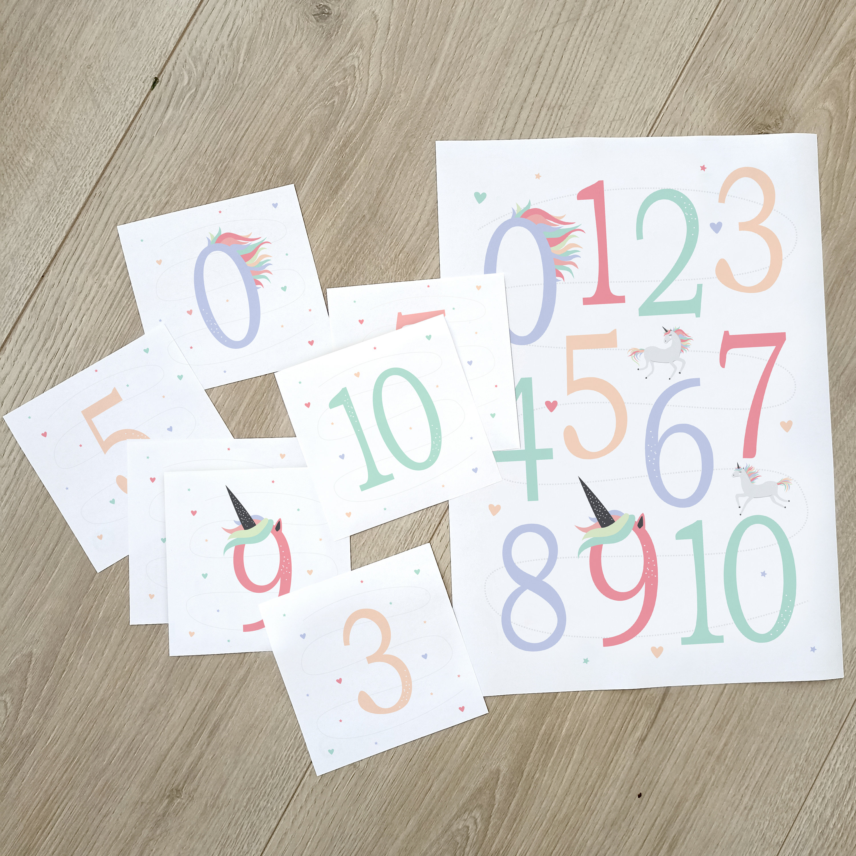 Learning Alphabet Numbers Cards Kids, ABC Printable Files Educational ...