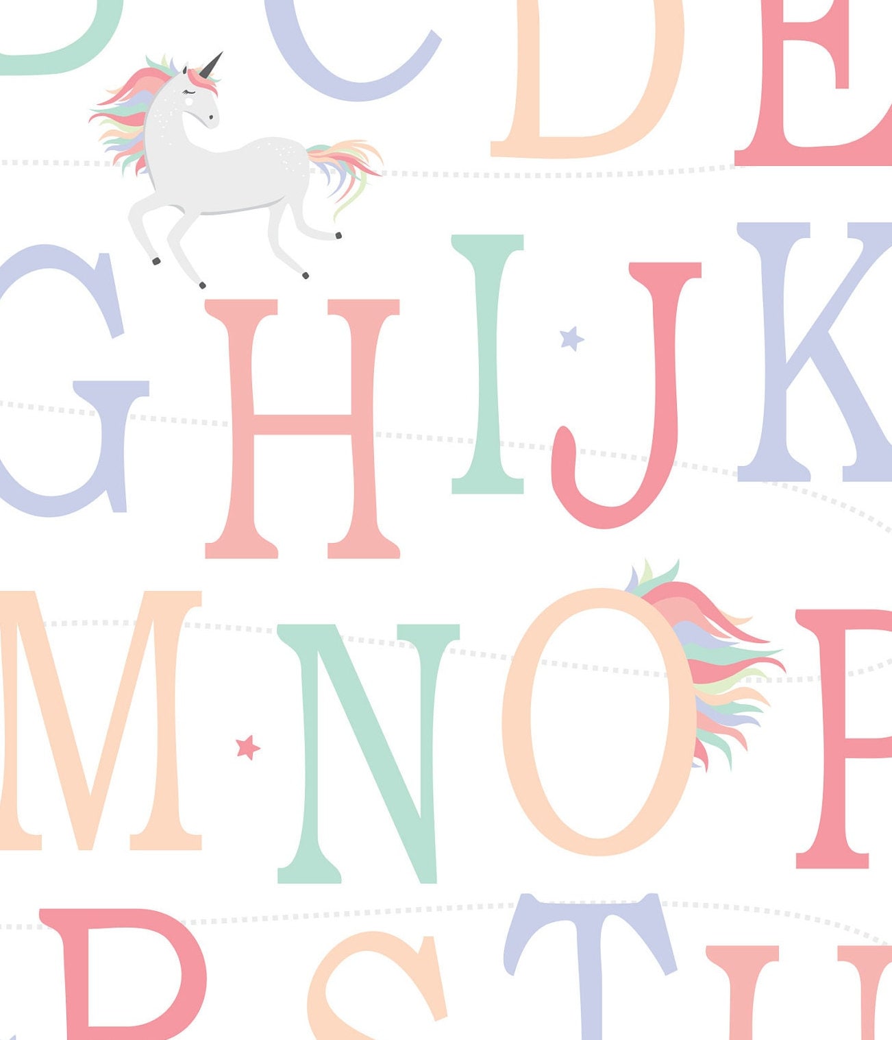 Colorful Numbers 1-20 & Alphabet Print, Rainbow Counting Poster ...