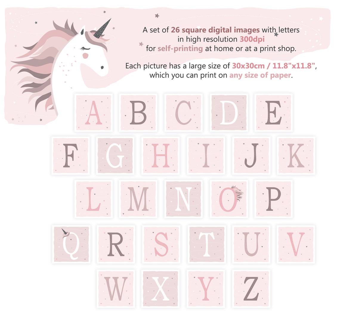 Learning Alphabet Cards for Kids, ABC Printable Files, Educational ...