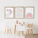 3 Colorful Posters Unicorn Rainbow Heart Illustration Picture Gift Girl ...