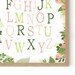 Floral Alphabet Poster ABC Print Kids Room Numbers Botanical Wall Art ...