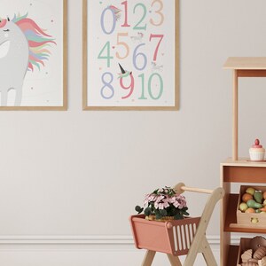 Cute UNICORN Poster Alphabet Printable ABC Learning Digital Files ...