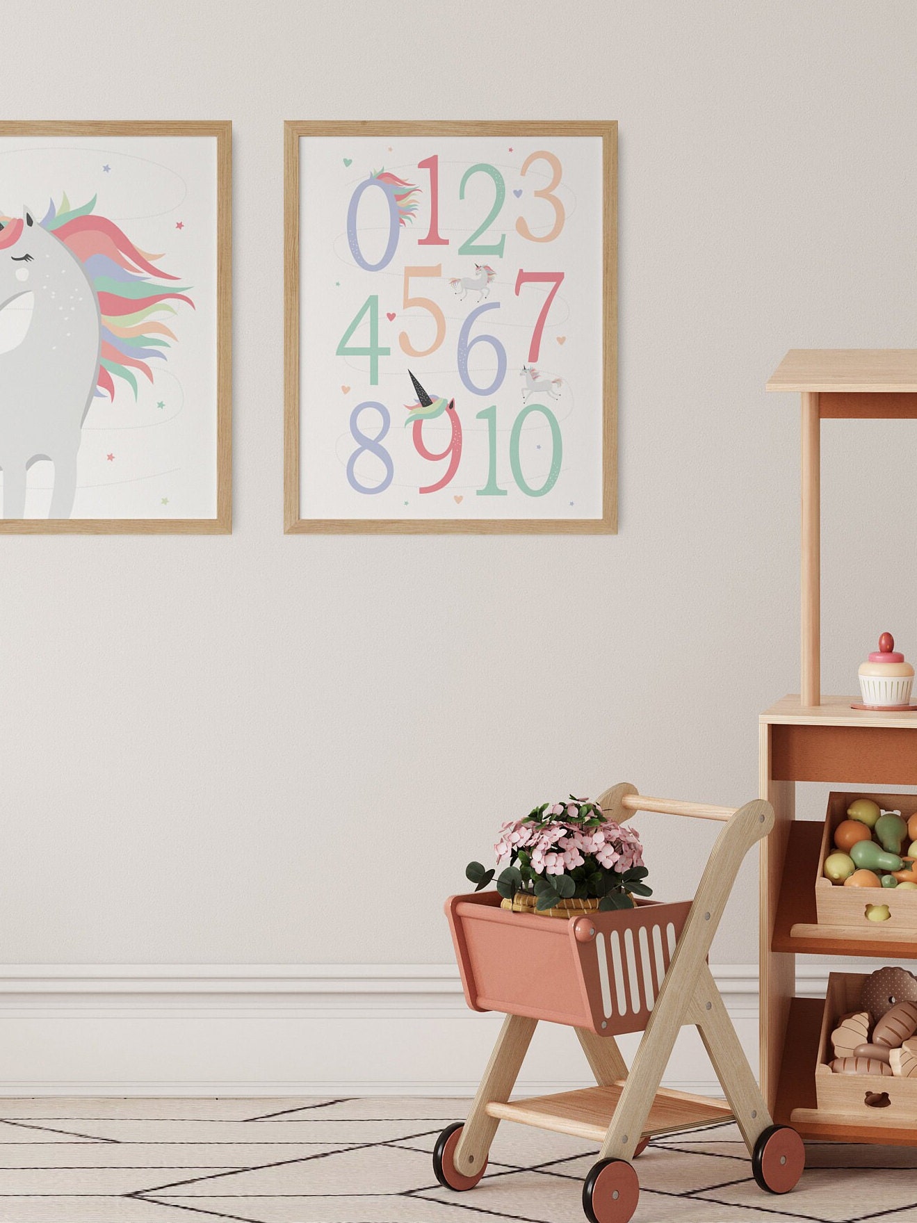 Cute UNICORN Poster Alphabet Printable ABC Learning Digital Files ...