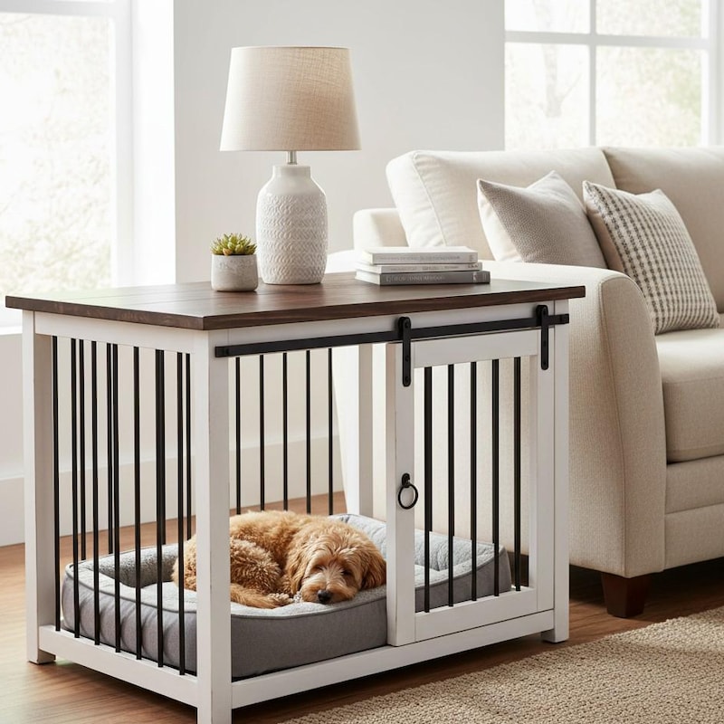 Inside Dog House Crate - Etsy UK