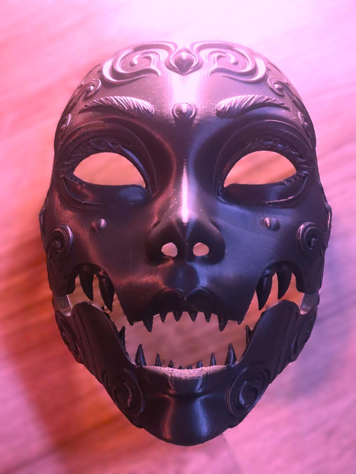 Geisha Mask, Movable Jaw Japanese Mask - Etsy
