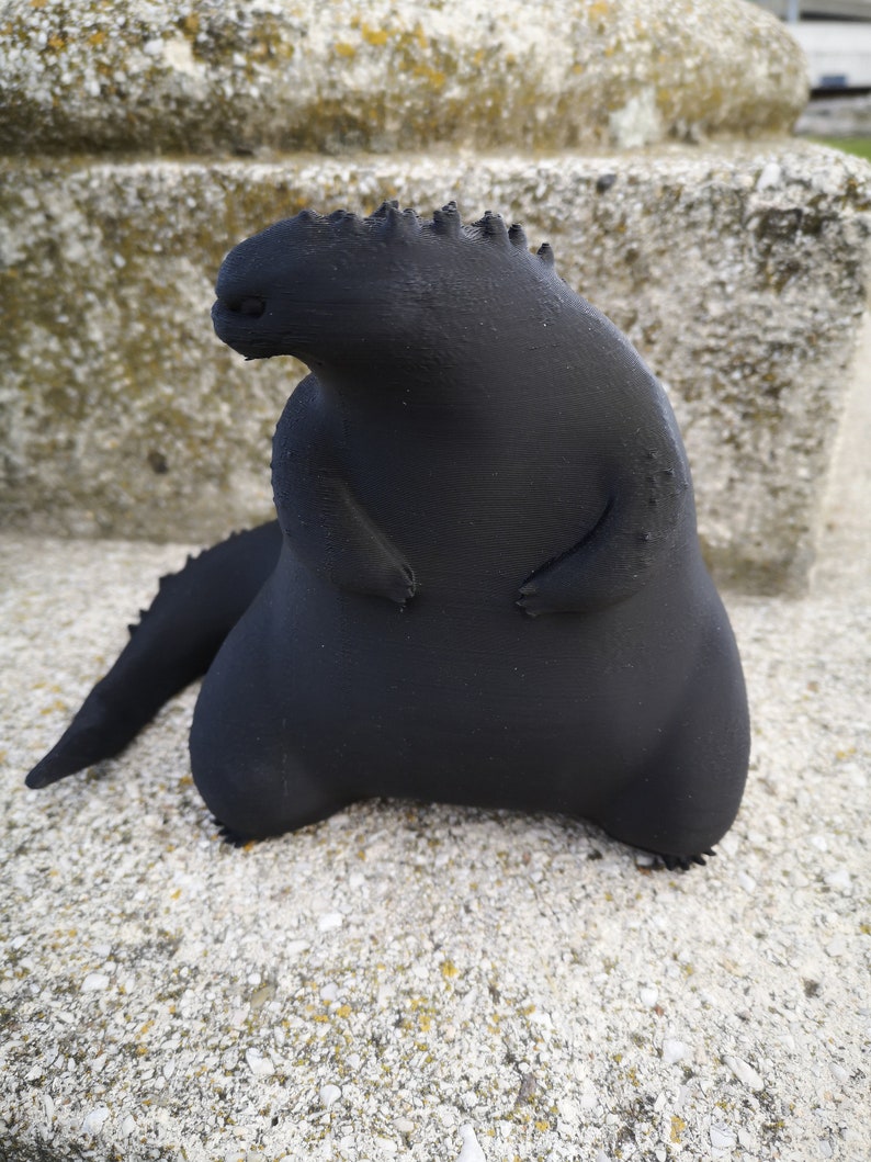 Chunky Fat Godzilla Figure - Etsy