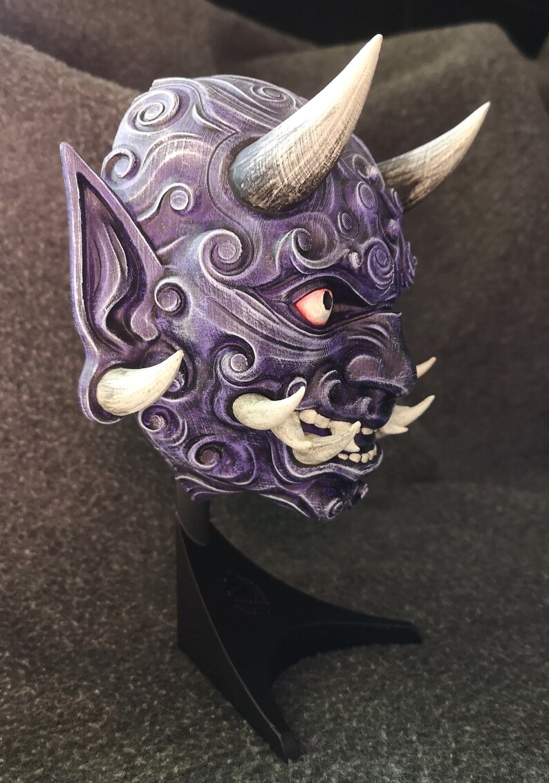 Honnari Wall Mask - Oni - Hannya - Japanese - Demon - Decoration - Etsy