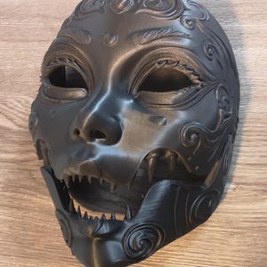 Geisha Mask, Movable Jaw Japanese Mask - Etsy