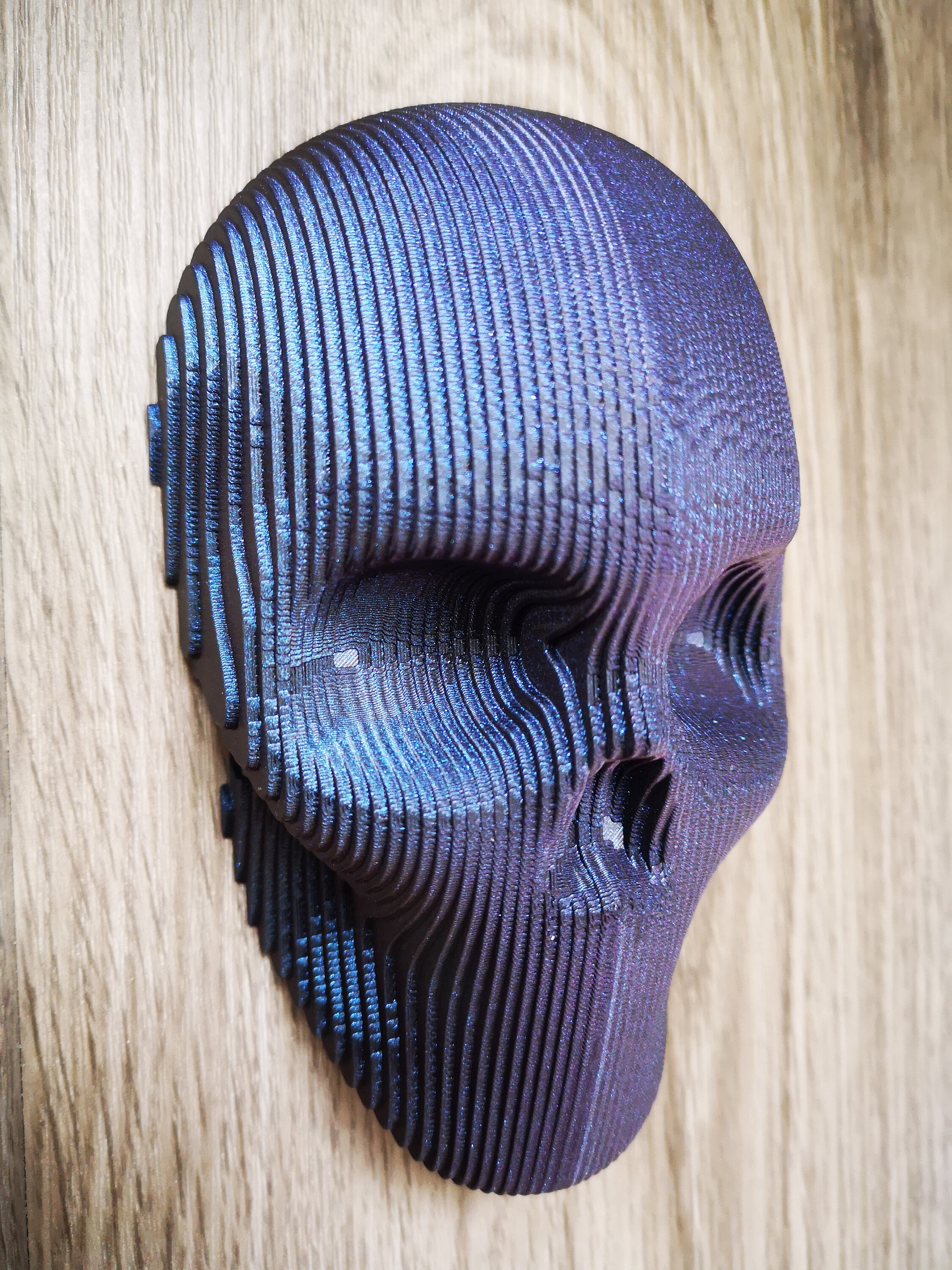 Sliced Skull Wall Decor, Modern Skull Statue - Etsy